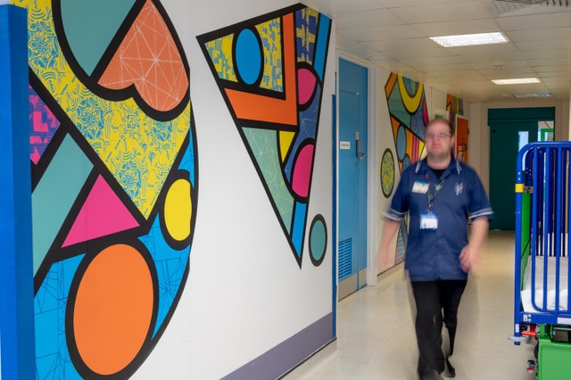 Bespoke artwork transforms children’s ward